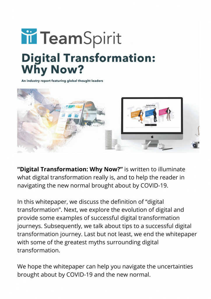 Digital Transformation Whitepaper | TeamSpirit Digital Transformation Whitepaper | TeamSpirit
